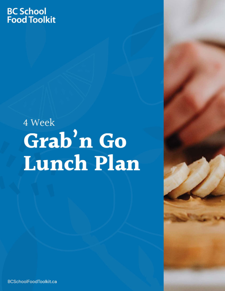 Sample Menu Plans - BC School Food Toolkit